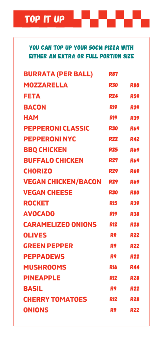 Menu – NY Slice Pizza