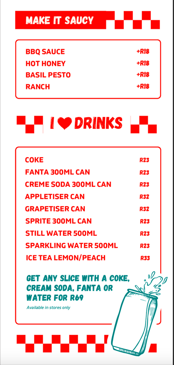 Menu – NY Slice Pizza